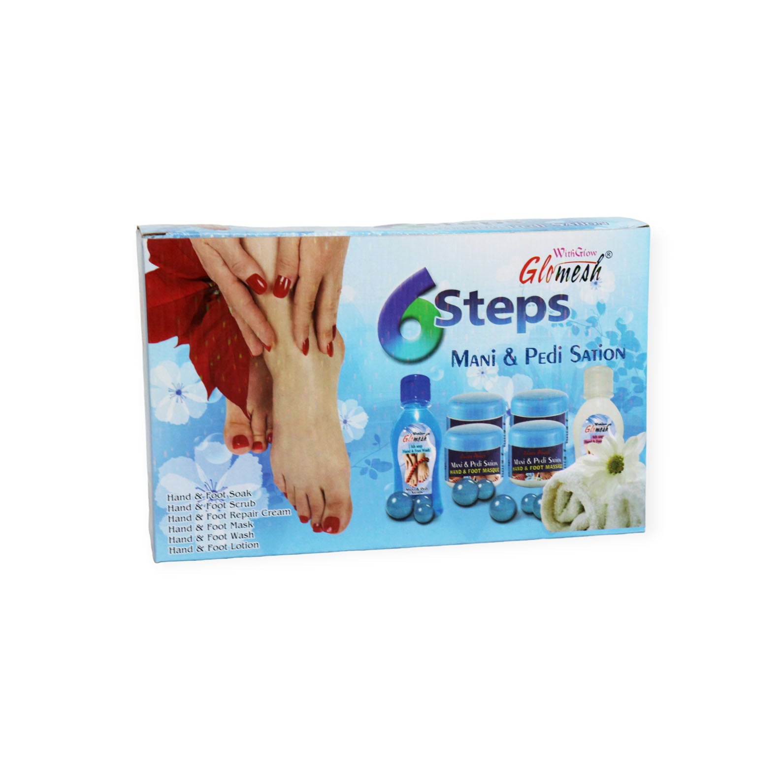 6 Steps Manicure Pedicure 6 in 1 Mani & Pedi Sation – Glomesh Pakistan